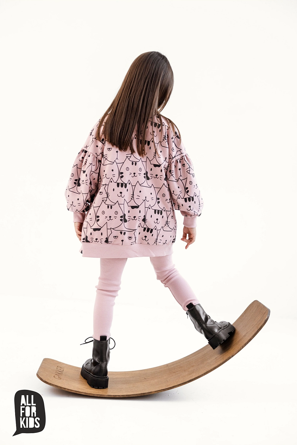 Rebrované legíny AFK - PINK | KidsMode.sk